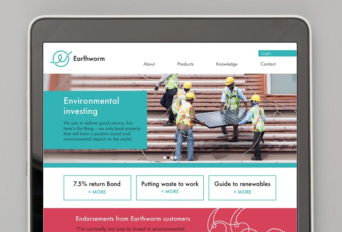 Earthworm web design